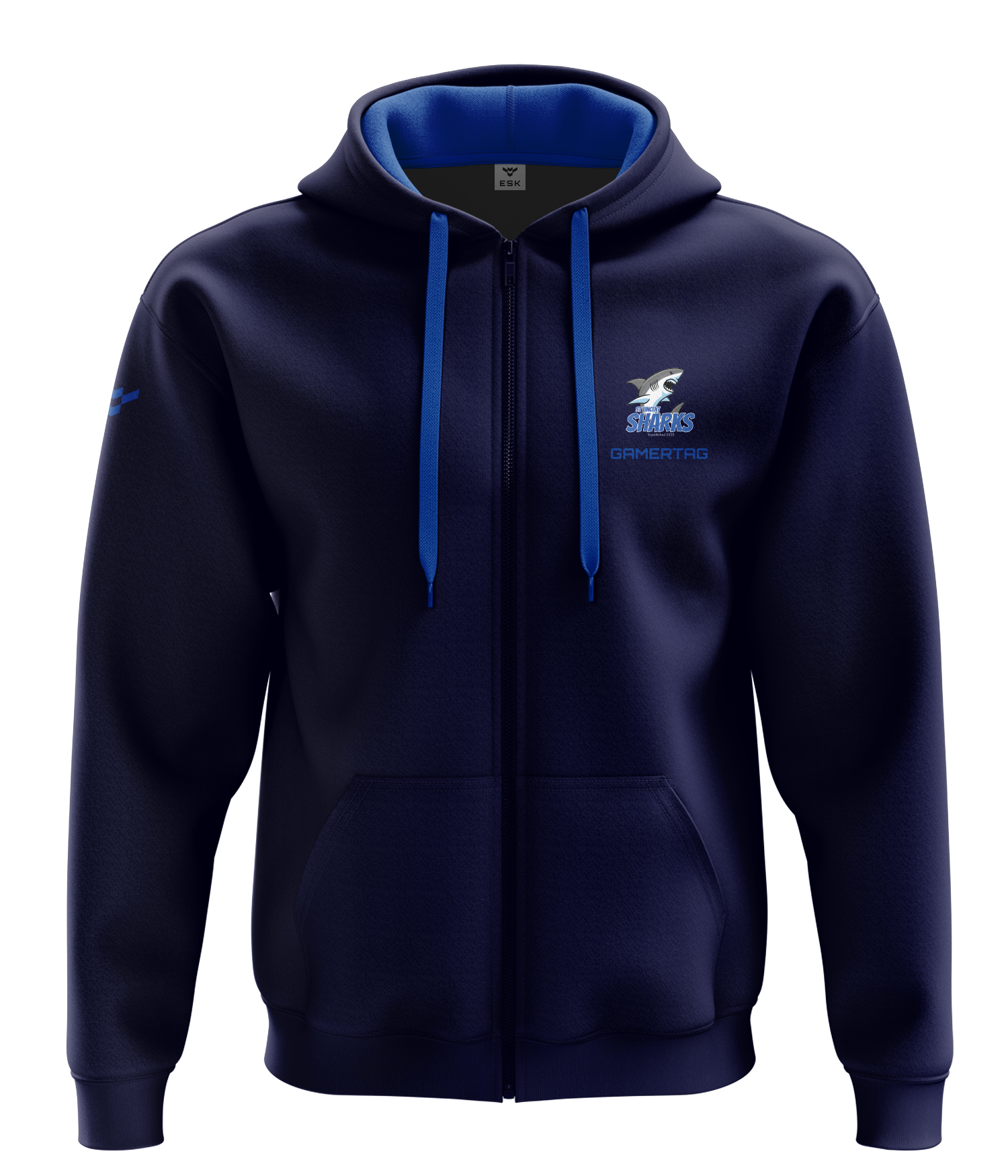 St Vincent Sharks Cotton Zip Hoodie – ESK