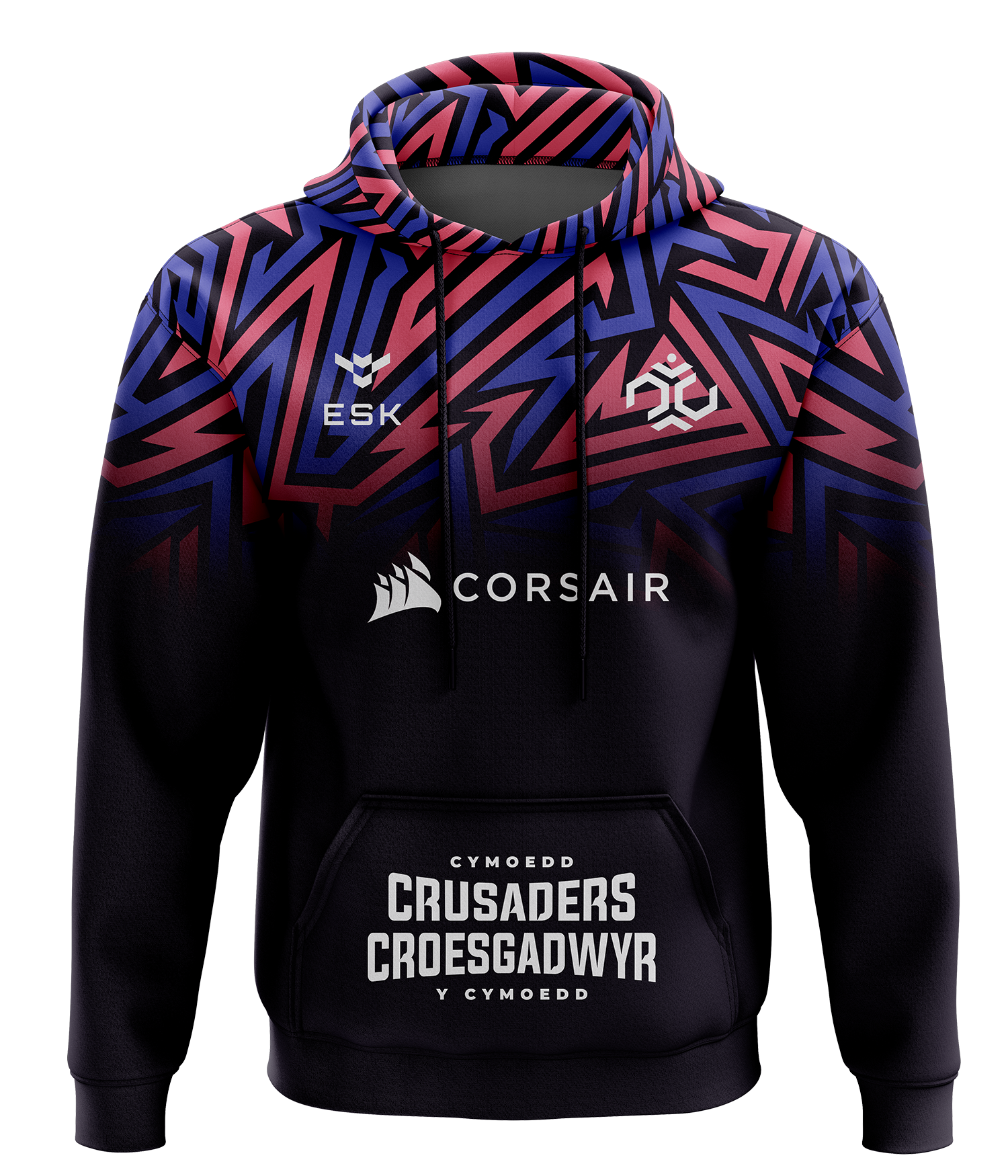 Cymoedd Crusaders Esports Hoodie – ESK